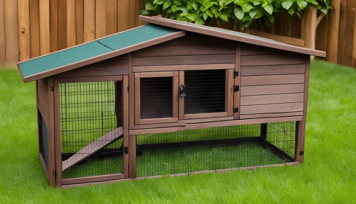 Waterproof Rabbit Hutch: Secure Shelter For Bunnies